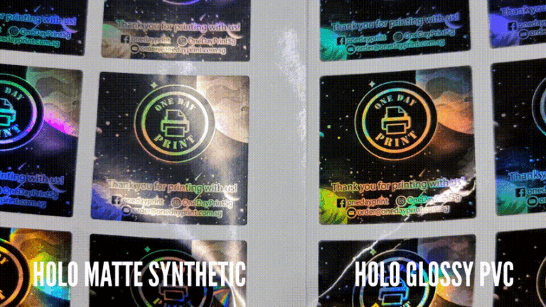 #1 Express Sticker Printing in Singapore | Holographic | OneDayPrint